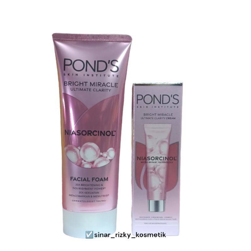 Pond Bright Miracle Cream 20g & Facial Foam 100g Package | Shopee Singapore
