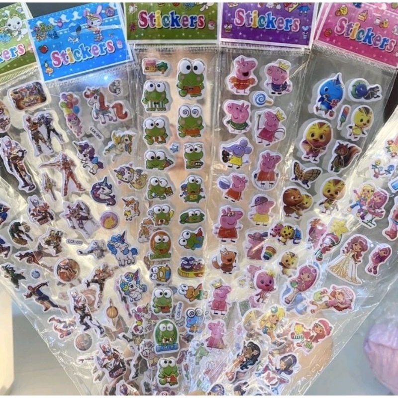 Embossed STICKERS/ CUTE STICKERS/ CUTE STICKERS/ CHARACTER STICKERS ...