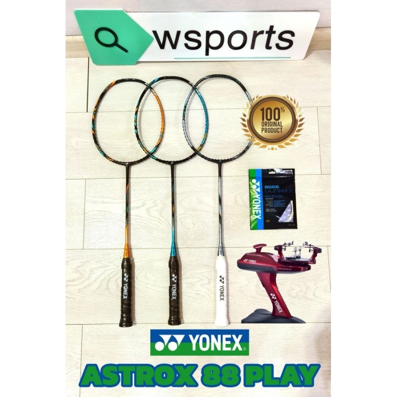Yonex Astrox 88S 88D 88S D PLAY Original Badminton Racket | Shopee ...