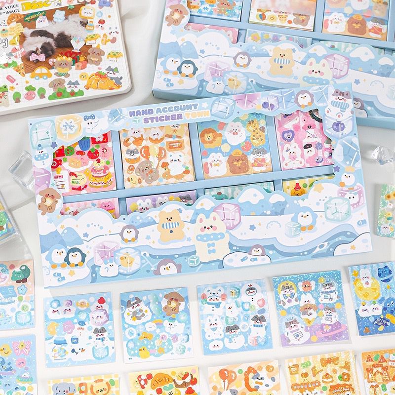 [Selfshine] Mini Set Deco Sticker ISI 10 / Holo Laminated Ice Land ...