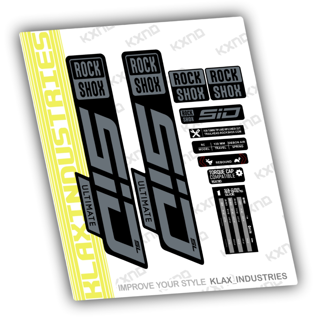 Rockshox SID SL ULTIMATE fork decal 2021 - 2023 KLAX INDUSTRIES Bicycle ...