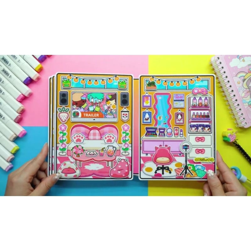 Toca Boca Educational Toys Paper book Paper Doll Toca Barbie Miga 145th ...