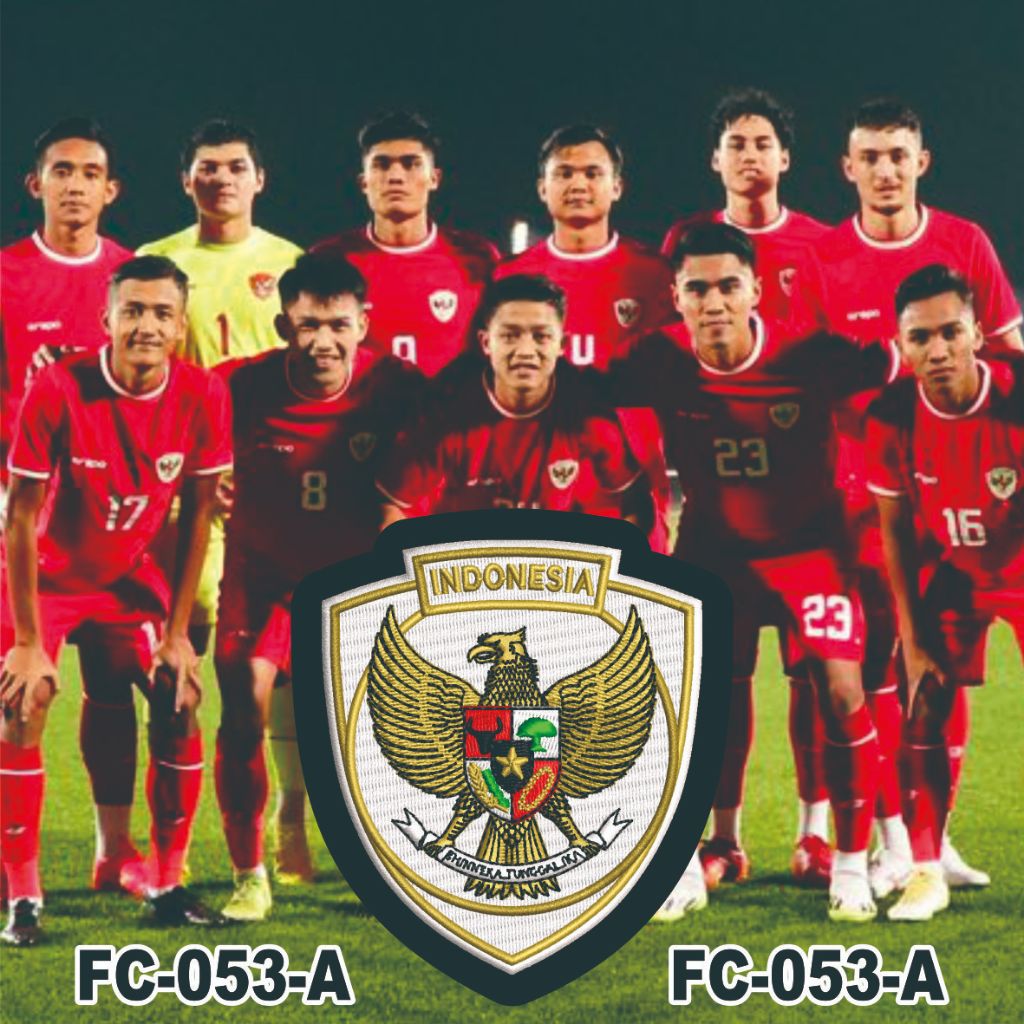Fc-053-a Patch jersey National Team U23 indonesia U-23 AFC 2024 emblem Embroidery logo jersey ...