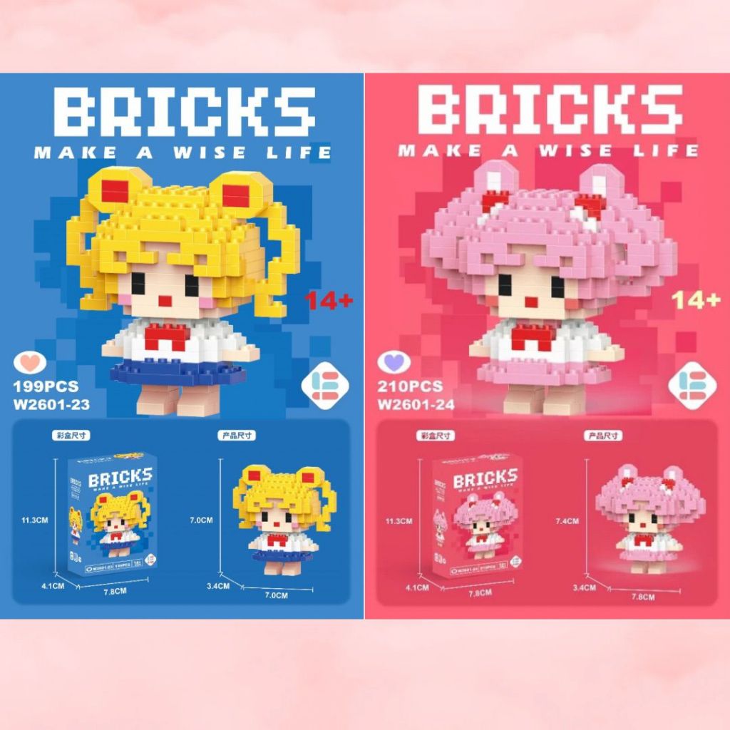 BRICKS / NANO BLOCK TOY / EDUCATIONAL SAILOR MOON EDITION TOY | Shopee ...