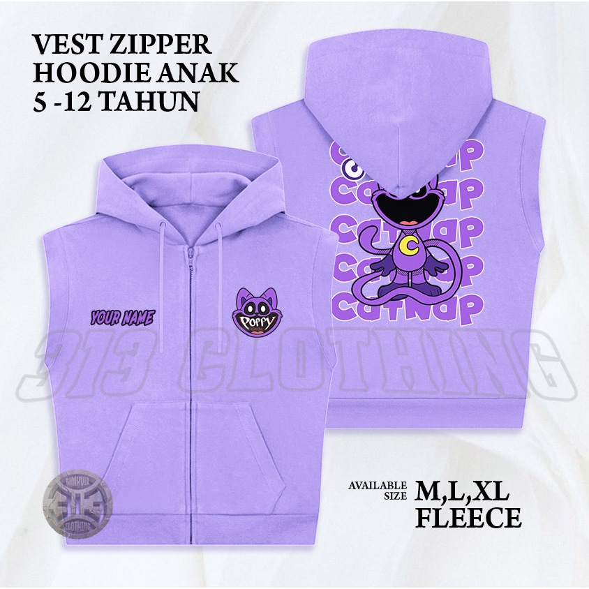 CatNap Poppy Playtime 3 Children's Zipper Vest / CatNap Smiling ...