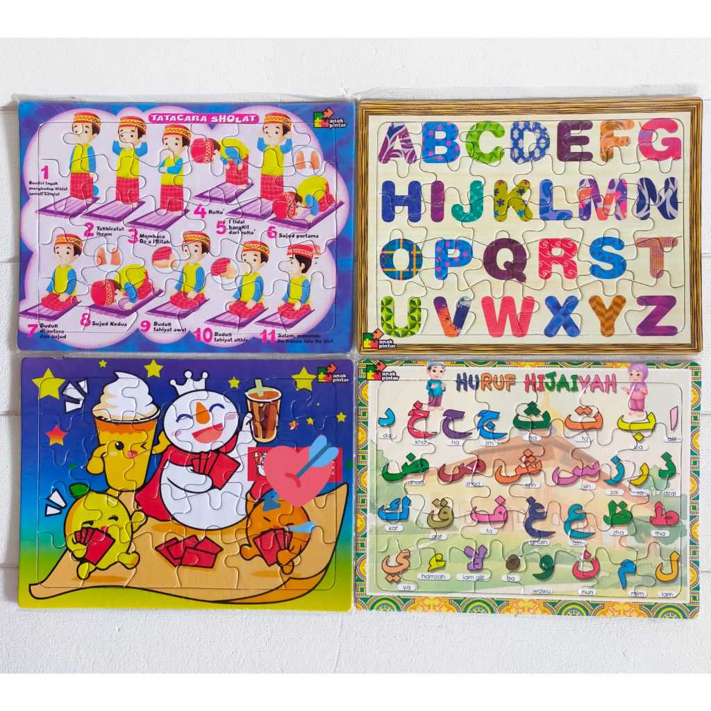 Puzzle Duplex Puzzle Paper Cardboard Pajel Various Characters 30 Pieces ...