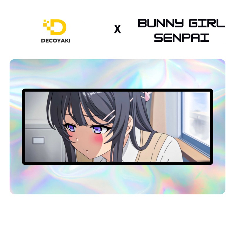 Mai Sakurajima Hologram Slap Sticker, Mai Sakurajima Bunny Girl Senpai ...
