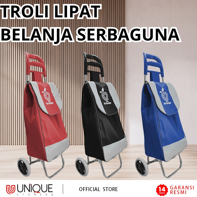 Folding Shopping Trolley Supermarket Cart Multipurpose Trolley Bag ...