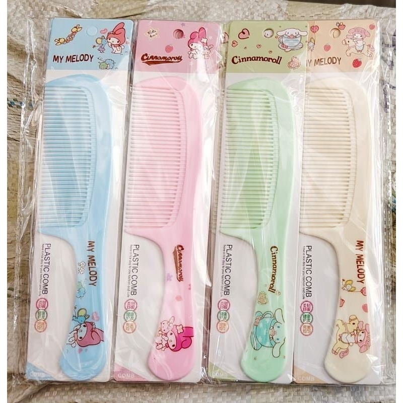 (uk 22cm x 5cm) large handle hair comb with sanrio my melody ...