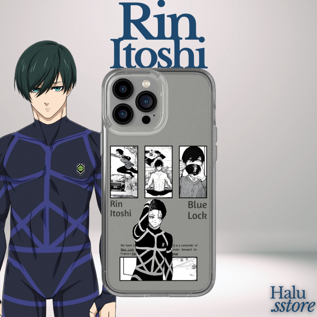 Rin Itoshi Premium Clearcase I anime and cute design I blue lock case I ...