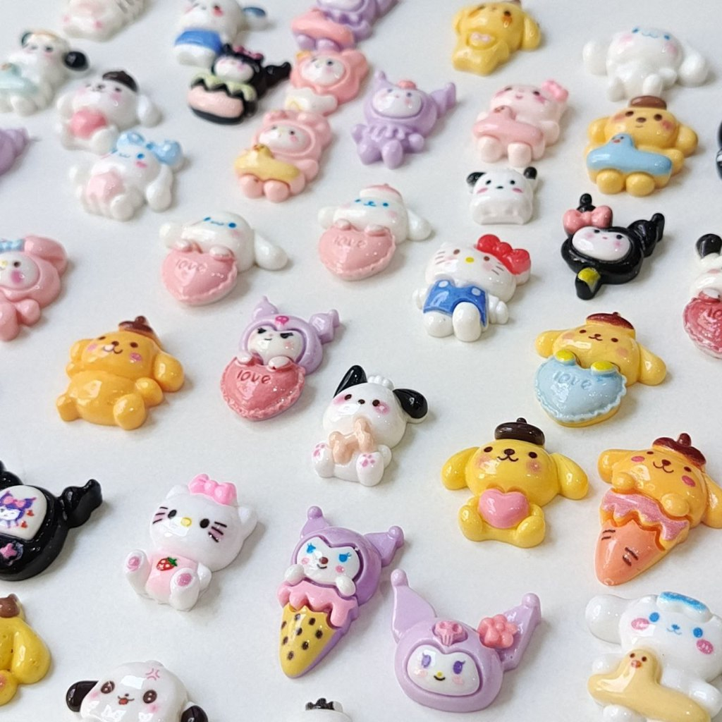 MAWAR [PART 1] 1 pcs Clay SANRIO Flower Daisy Sunflower Tulip Crown ...