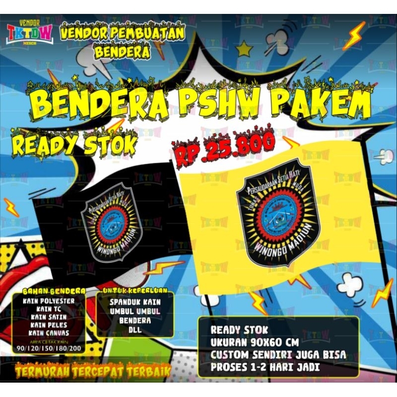 And CUSTOM Flag (LOGO PAKEM) | Shopee Singapore