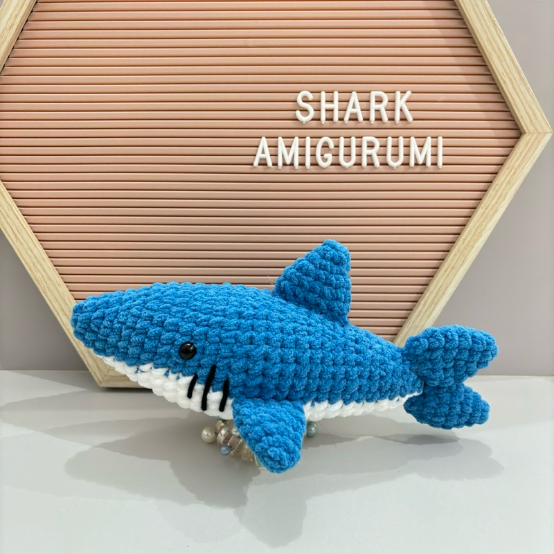 Knitted Shark Doll / Baby Shark Amigurumi Plushie | Shopee Singapore