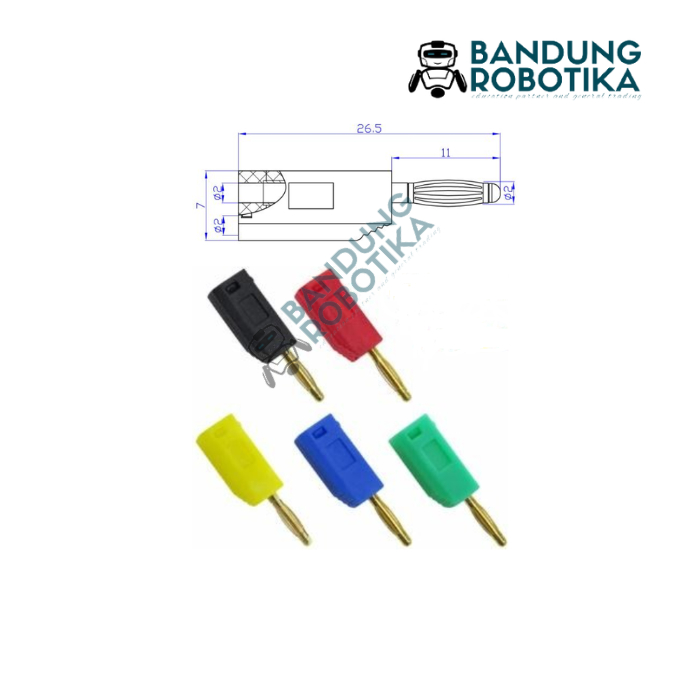 Banana male jack Plug 2mm Banana jack male 2mm | Shopee Singapore