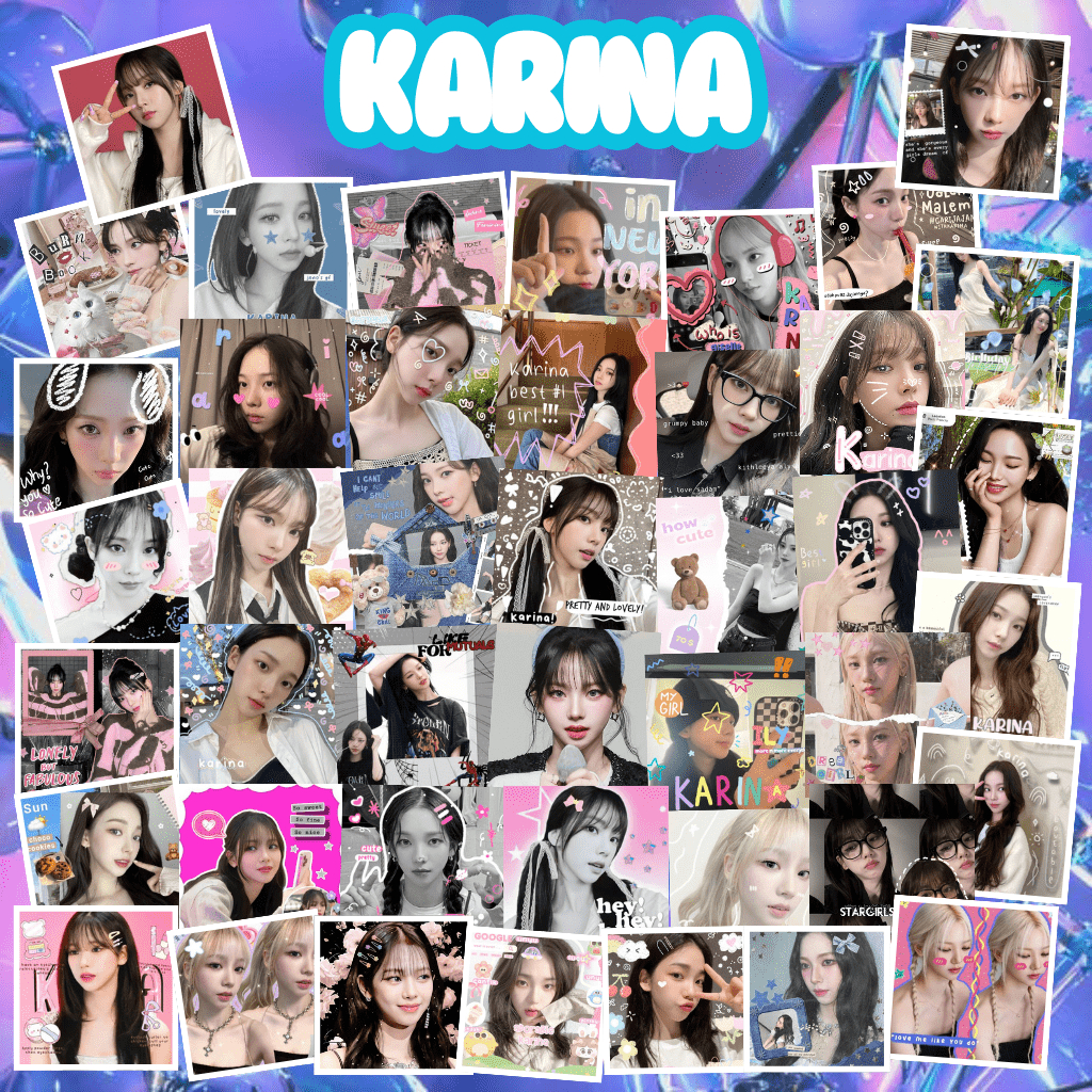 50 SQUARE Stickers KARINA AESPA | Karina AESPA Deco Sticker | Aesthetic ...