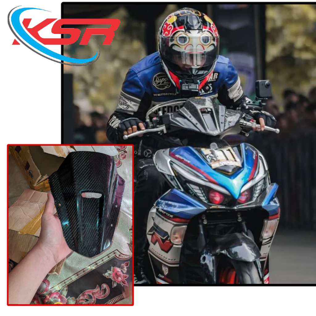 Visor Aerox 155 Airflow model By KSR original | Shopee Singapore