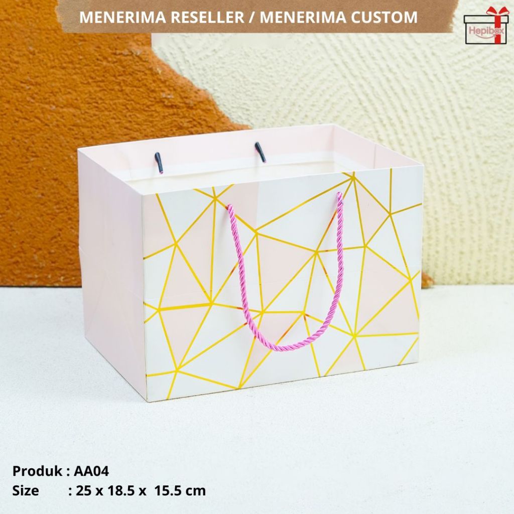 Box Clover Tribal Paper BagTribal Dus Tas Hang Bag Box Gift Paperbag ...