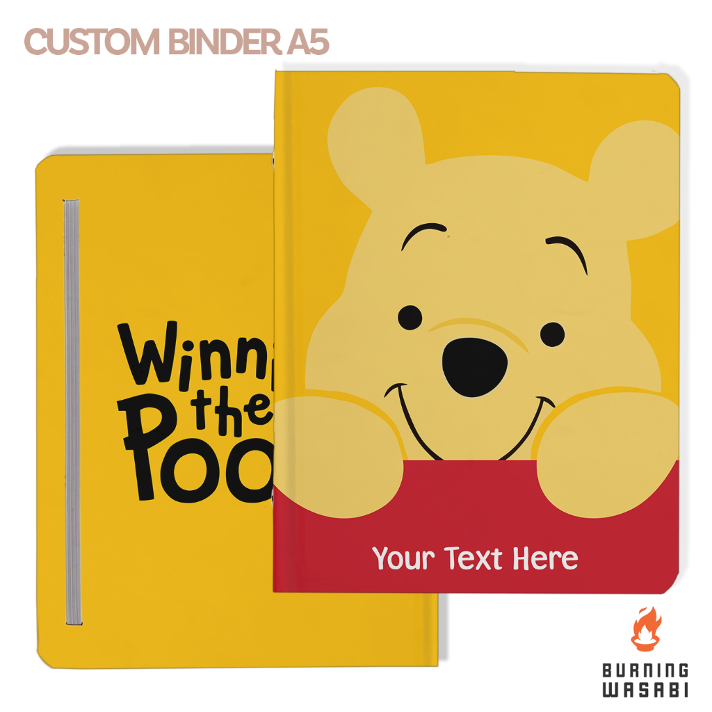 Binder Winnie The Pooh Trigger Piglet Cartoon Aesthetic A5 6 20 Ring ...