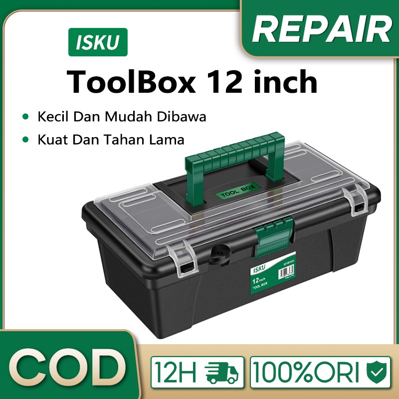 Isku Tool Box Mini 12 Inch Small Toolbox (30*14*12cm)/Multi Tool Box ...