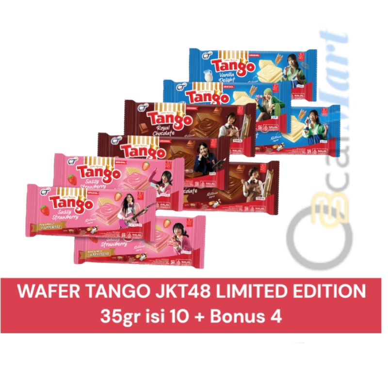 Wafer TANGO JKT48 35gr contains 10 + Bonus 2 Limited Edition | Shopee ...