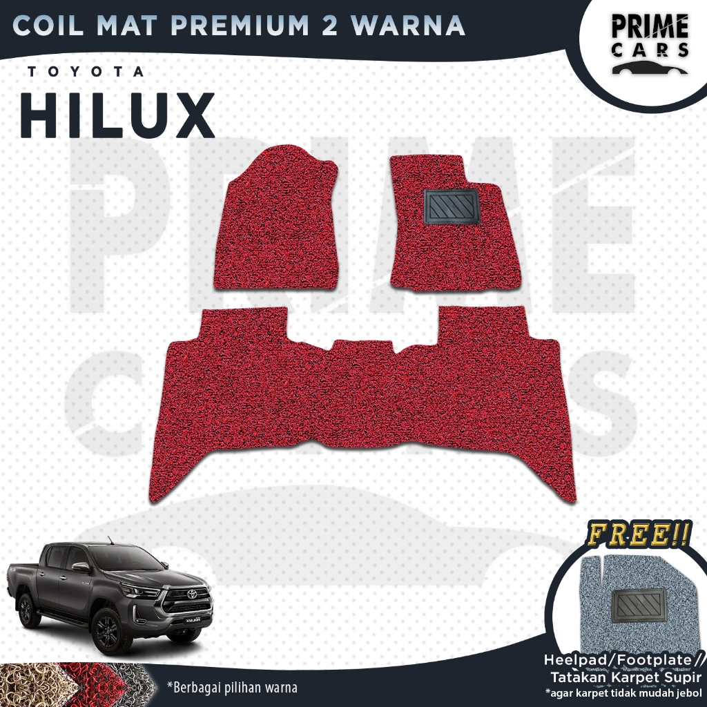 Hilux Premium Coil Mat Car Carpet Full set - 2 Color Vermicelli Noodles ...