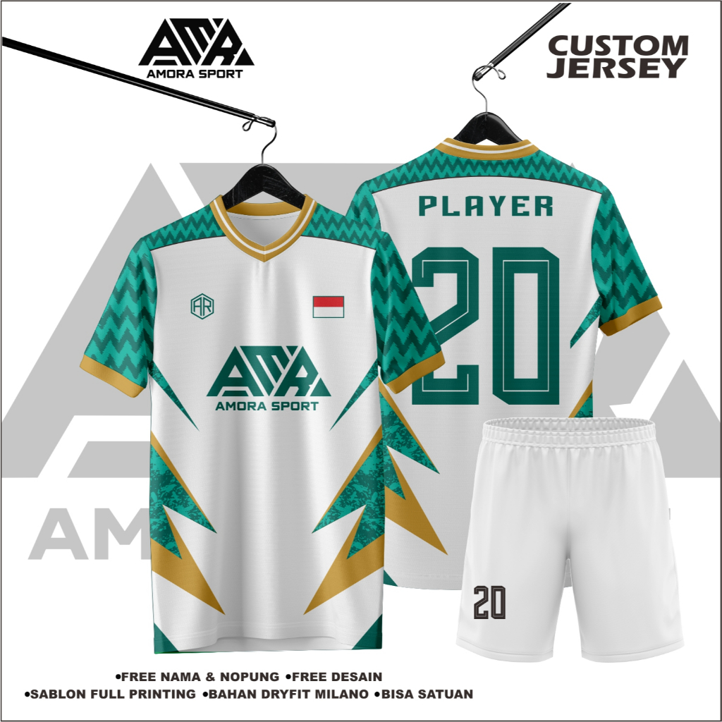 Cool Futsal Jersey Full Printing Patterned - Look More Stylish And ...