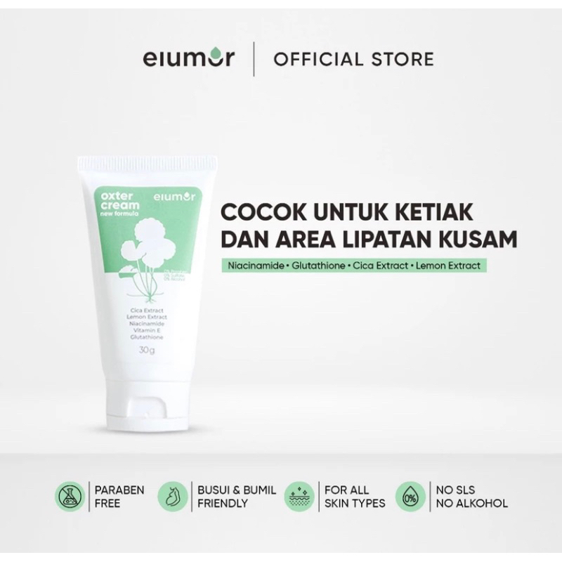 Elumor Oxter Cream 30g - Underarm Cream/Neck Cream/ Armpit Whitening ...