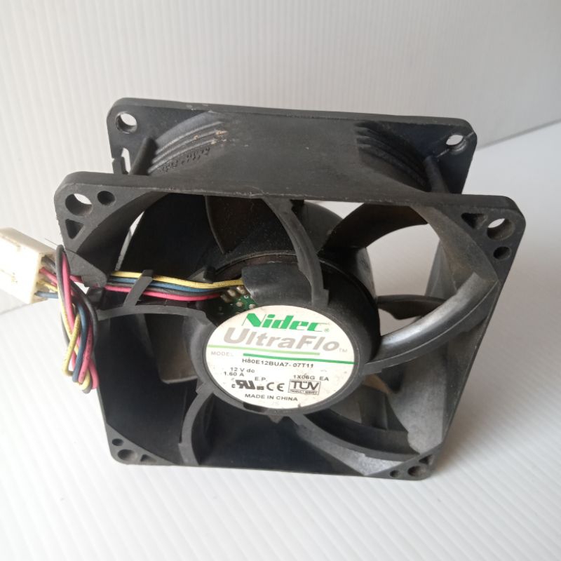 Nidec UltraFloor DC Fan 12V 8x8 cm 1,60A Second Original | Shopee Singapore
