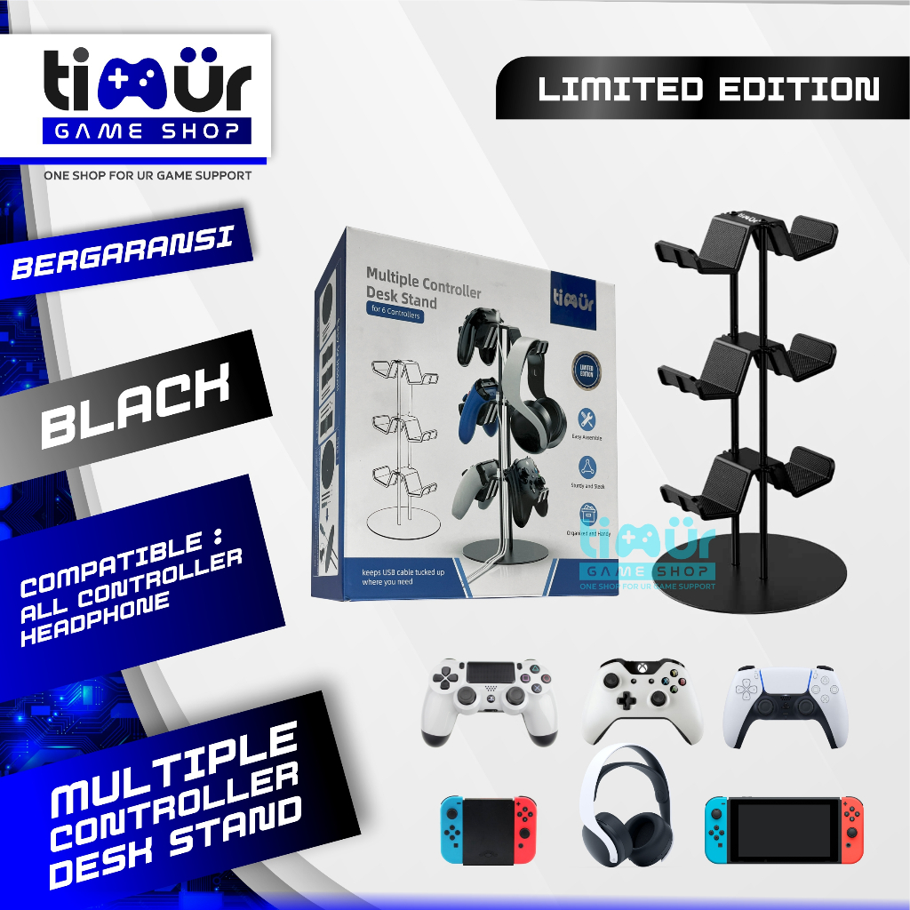 Multiple Controller Desk Stand Stick Holder PS3 PS4 PS5 Xbox Series ...