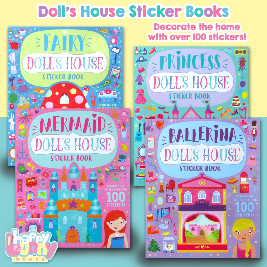 Mermaid/ballerina/fairy/princess Doll's House Sticker Book (Decorate ...