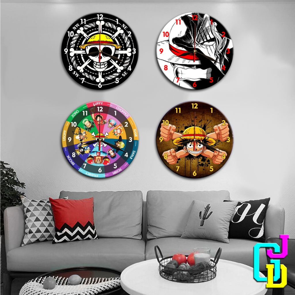 ONE PIECE WALL CLOCK / ANIME WALL CLOCK / WOODEN WALL CLOCK / UNIQUE ...