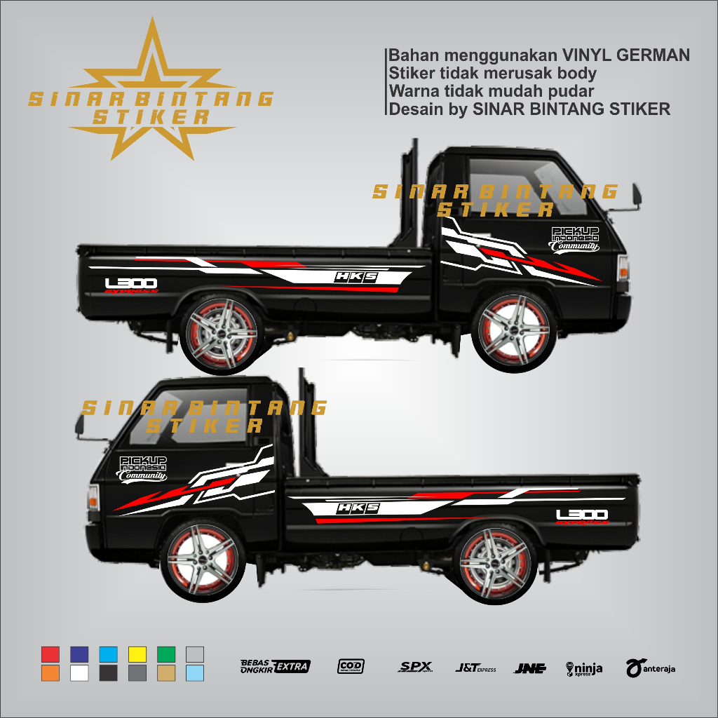 Mitsubishi l300 car sticker l300 side body cutting sticker | Shopee ...