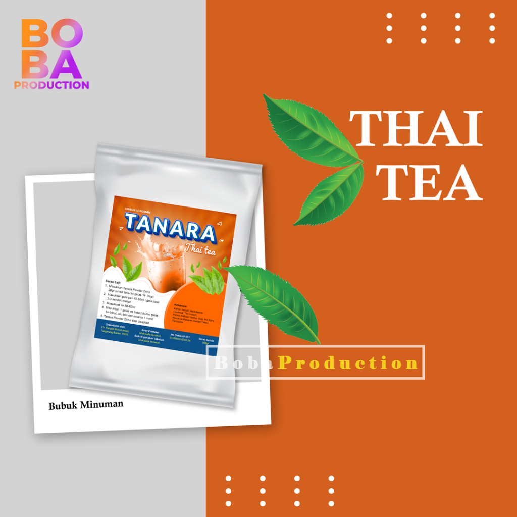 Thai Tea Drink Powder 1kg - Thai Tea Flavored Drink Powder - Thai Tea ...