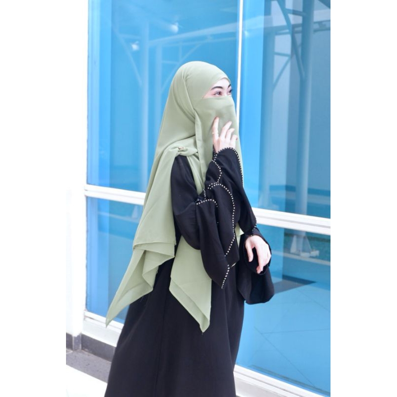 Instant Syari Hijab with Triangle Straps and Free Veil | Shopee Singapore