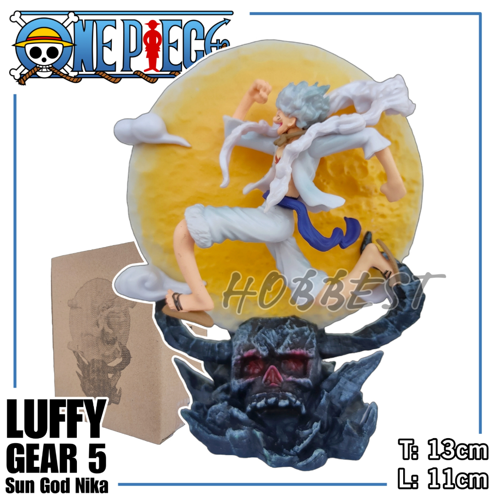 One PIECE: LUFFY GEAR 5 MOON LIGHT with Led - Action Figure Lufy G5 Sun ...