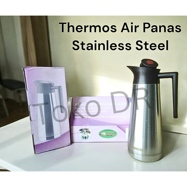 Hot Water Thermos Penguin Vacuum Flask, Stainless Steel 2.4 Liter ...