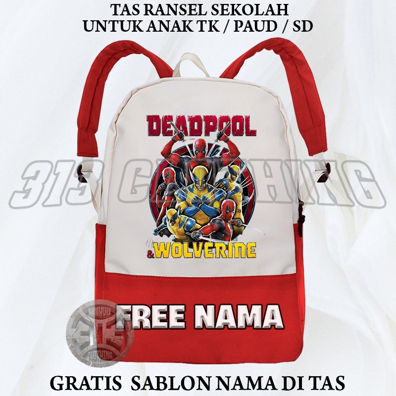 Deadpool and Wolverine Children's Bag/Deadpool 3 Wolverine Children's ...