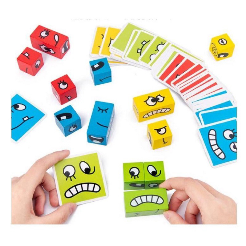 Rubik's Facial Expression Toy / Face Change cube Expression | Shopee ...