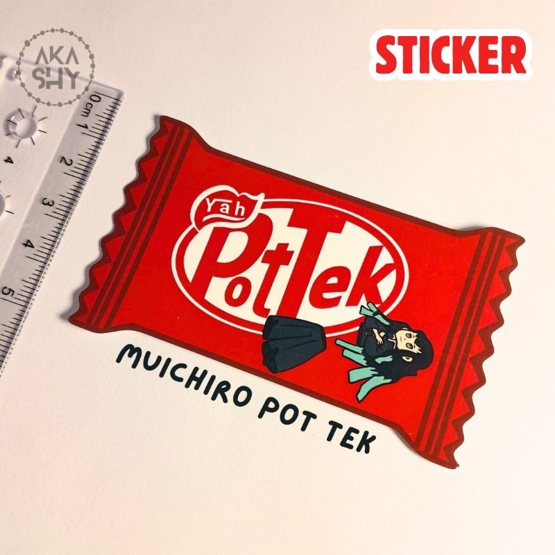 [1pcs] Sticker Muichiro Tokito Yah Pot Tek Demon Slayer Kimetsu no ...