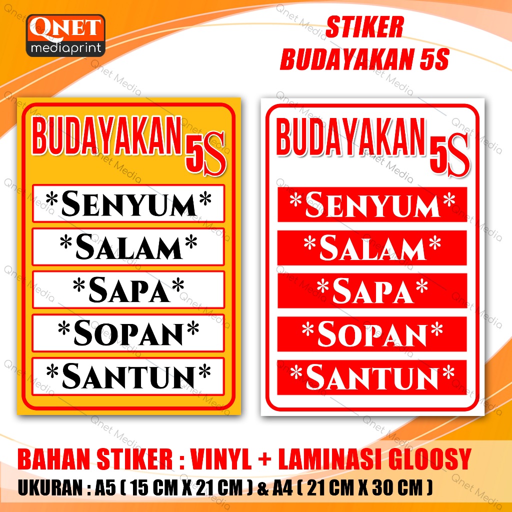 5s CULTURE STICKER + GLOSSY LAMINATED | Shopee Singapore