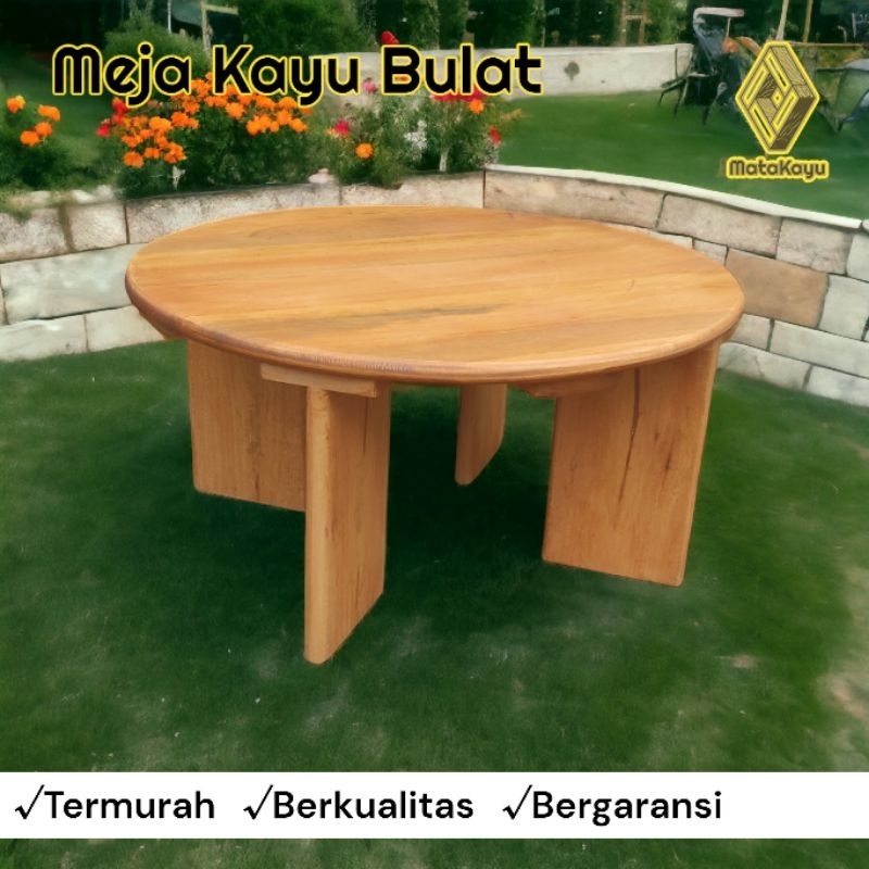 KAYU Mjb-01 Minimalist round wooden table, guest table, round table ...