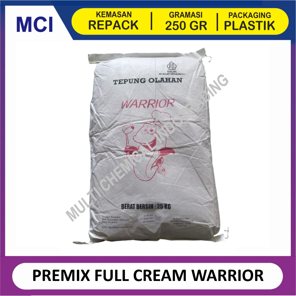 Premix Milk Powder FULL CREAM WARRIOR - REPACK 250 GR | Shopee Singapore