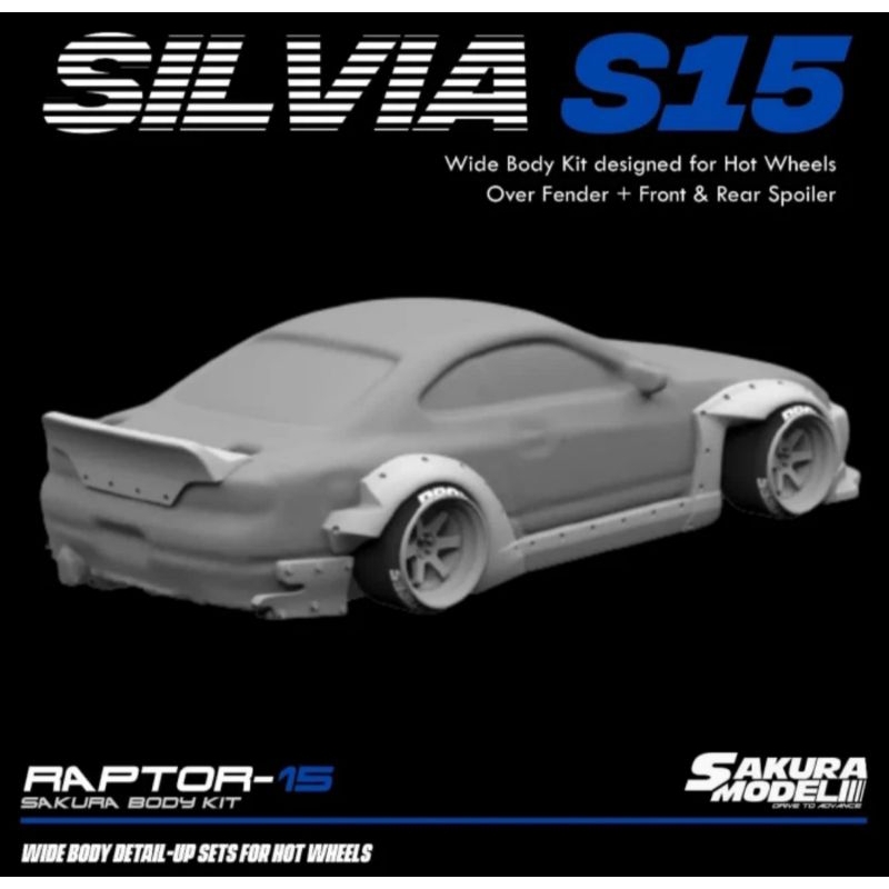 Body Kit add on for Silvia S15 Hotwheels | Shopee Singapore