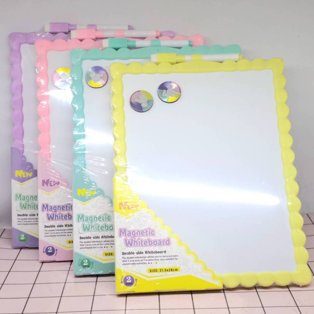 Children's Pastel Whiteboard Mini Educational Whiteboard with Aesthetic ...