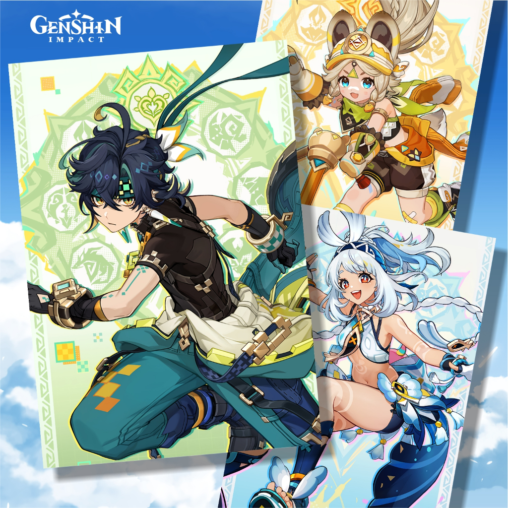 Genshin Impact A1 Game Anime A3 Poster Collection | Shopee Singapore