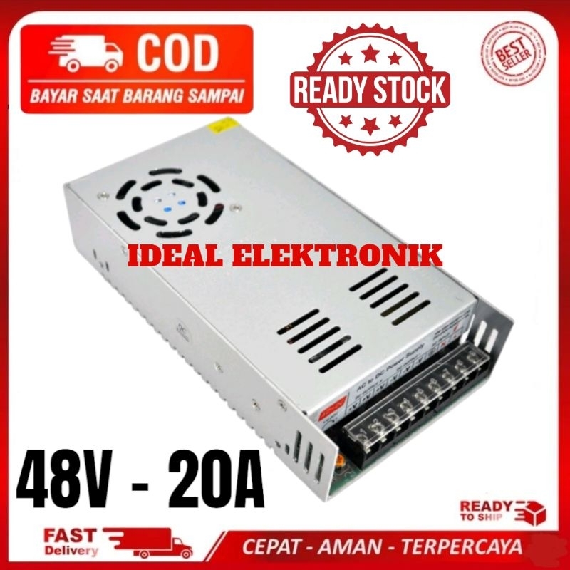 Switching Power Supply PSU 48V 20A High Quality, 48 Volt 20 Ampere Fan ...