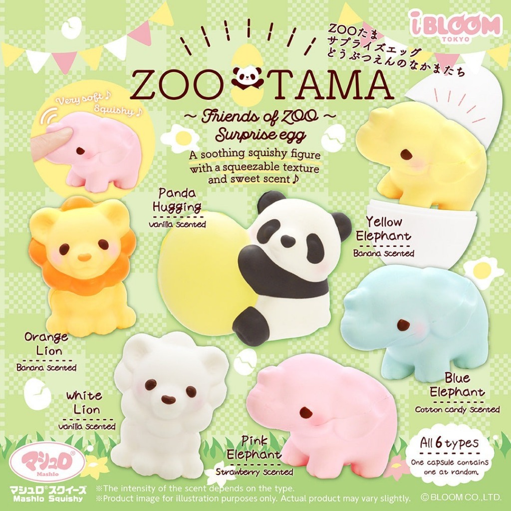 Squishy Licensed Ibloom Zootama Egg Japan Gacha Blindbox Slow Rising ...