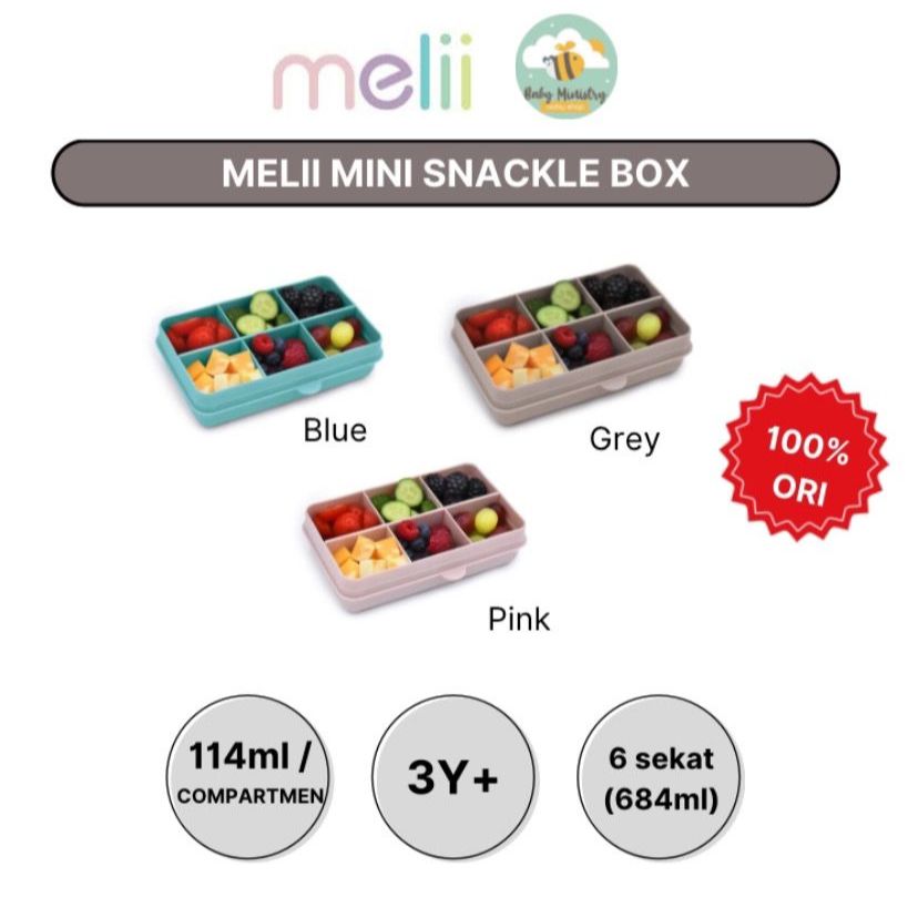 Melii Baby Snackle box mini - 6 Skate snack box/Children's snack box ...