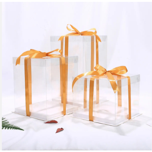 Transparent Box/Transparent Mica Box/Mica Cake Box/Mica Tart Box/Mica ...
