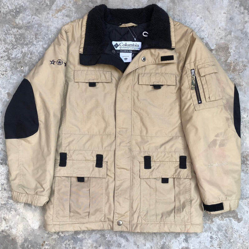 Work Jacket Outdoor Multi Pocket Columbia Collar Sherpa Tactical ...